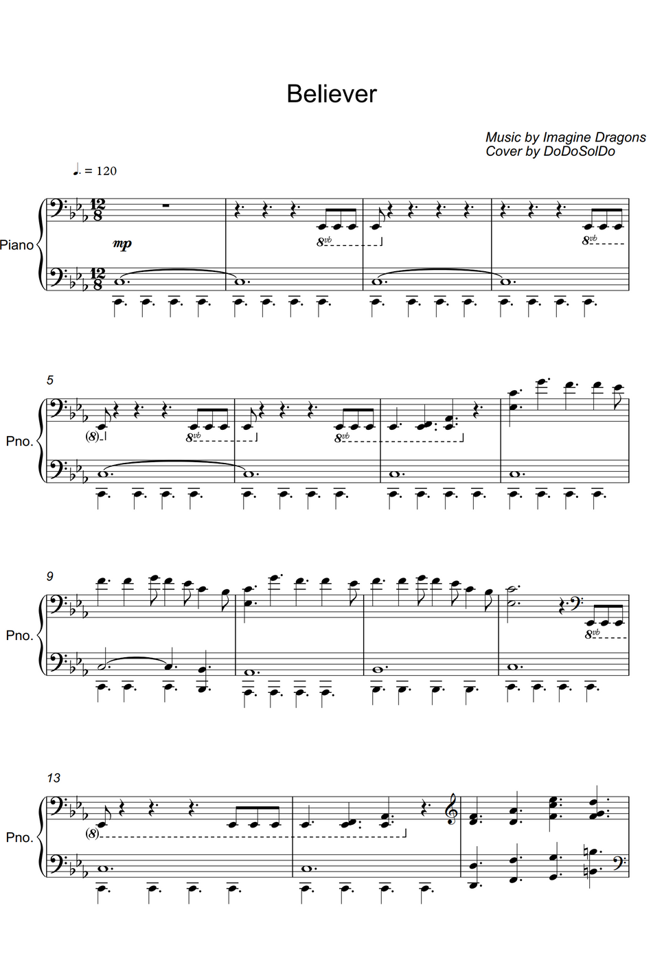 ImagineDragons Believer By DoDoSolDo Nuty