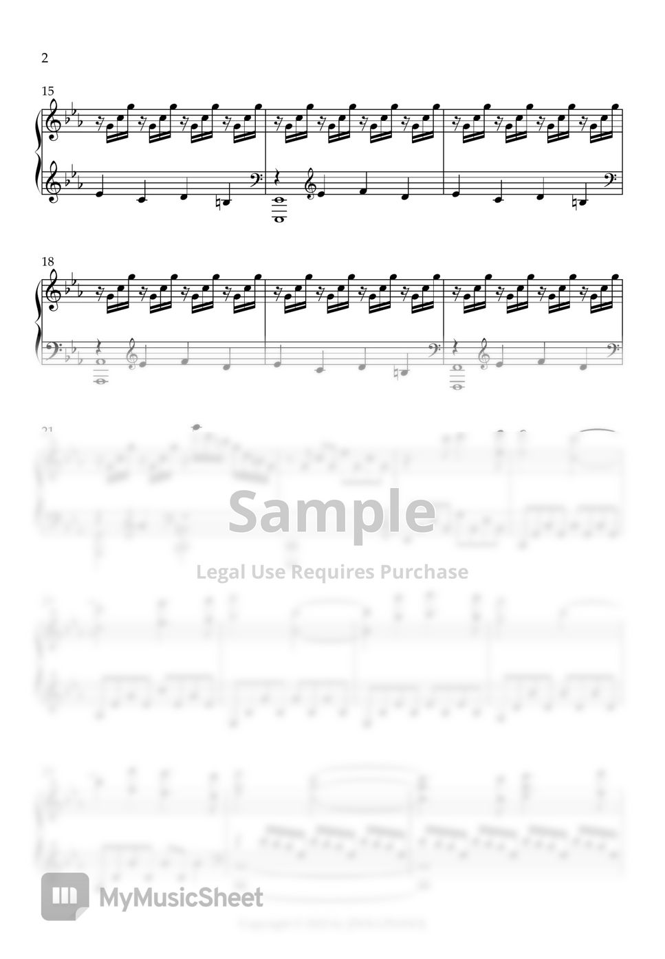 Jennifer Thomas The Fire Within Original Ver Sheet By DOLLPIANO
