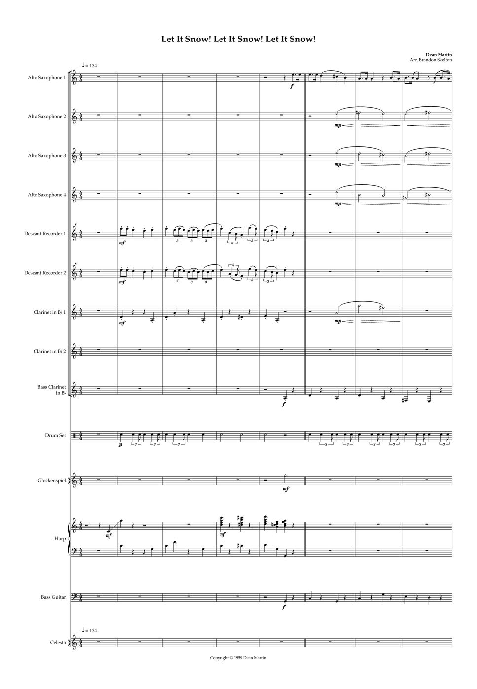 Dean Martin - Let It Snow! Let It Snow! Let It Snow! (Full Score ...