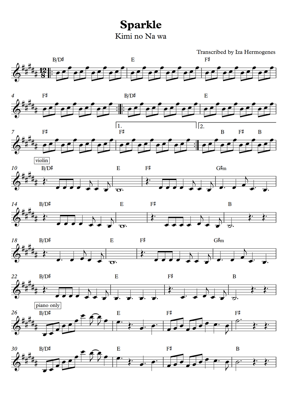 Kimi No Nawa - Sparkle Sheet by Iza Hermogenes