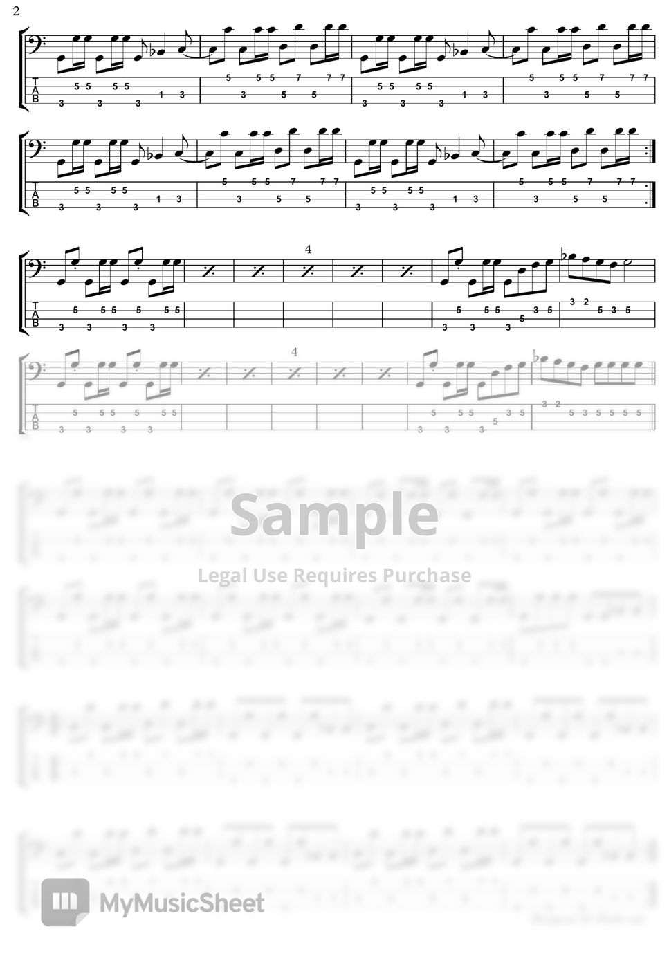 Donna Summer - Hot stuff TAB by BassTabsWorld