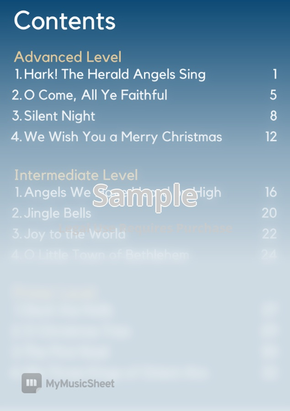 Traditional - Christmas Piano Solos by Music Canaan Studio Sheet