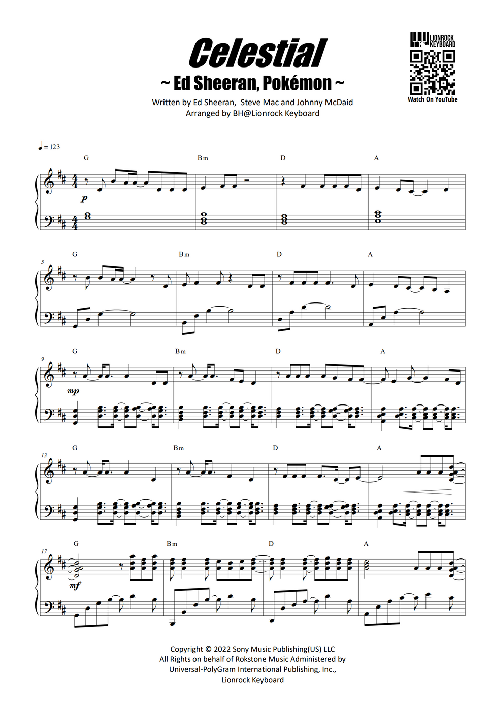 Ed Sheeran - Celestial by Bernard Hui Hoja