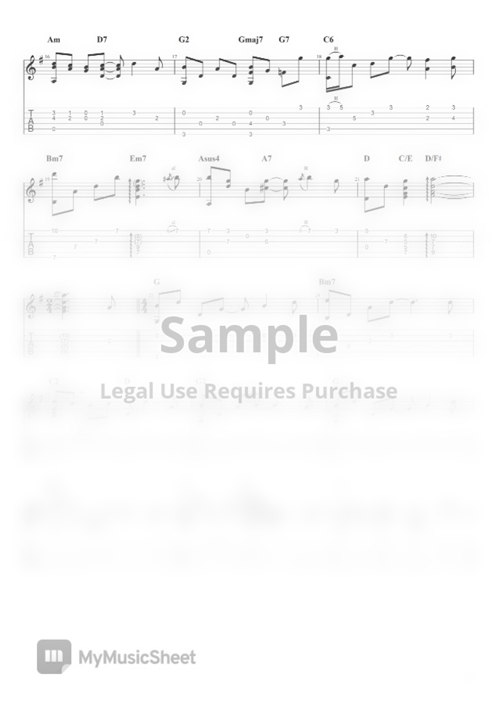 아이유 - 러브레터 by David Chun Sheet