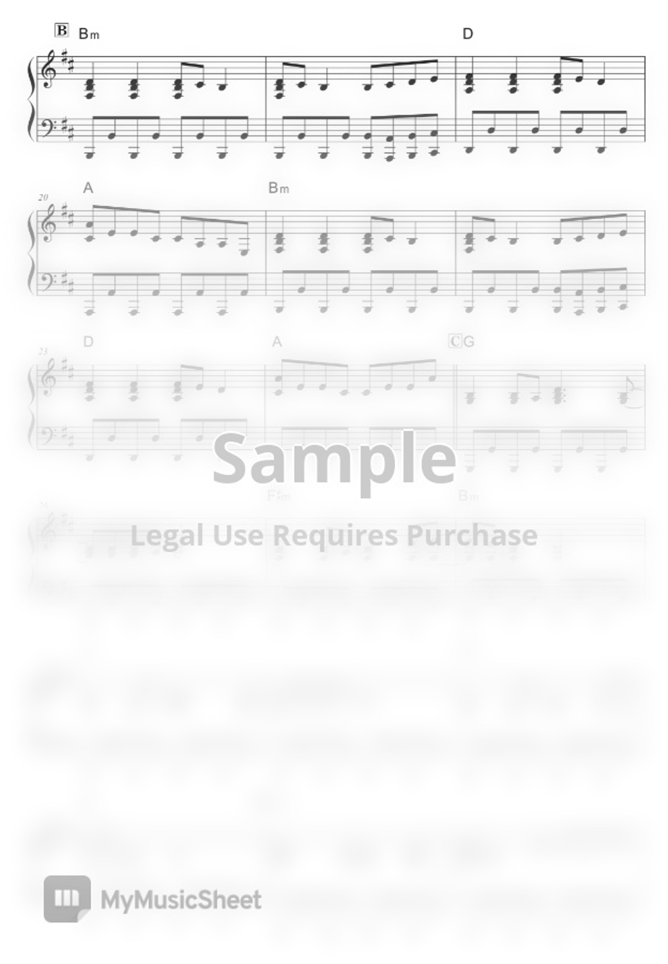 T.M.Revolution - 宴 -UTAGE- (戦国BASARA) by piano*score نوتة