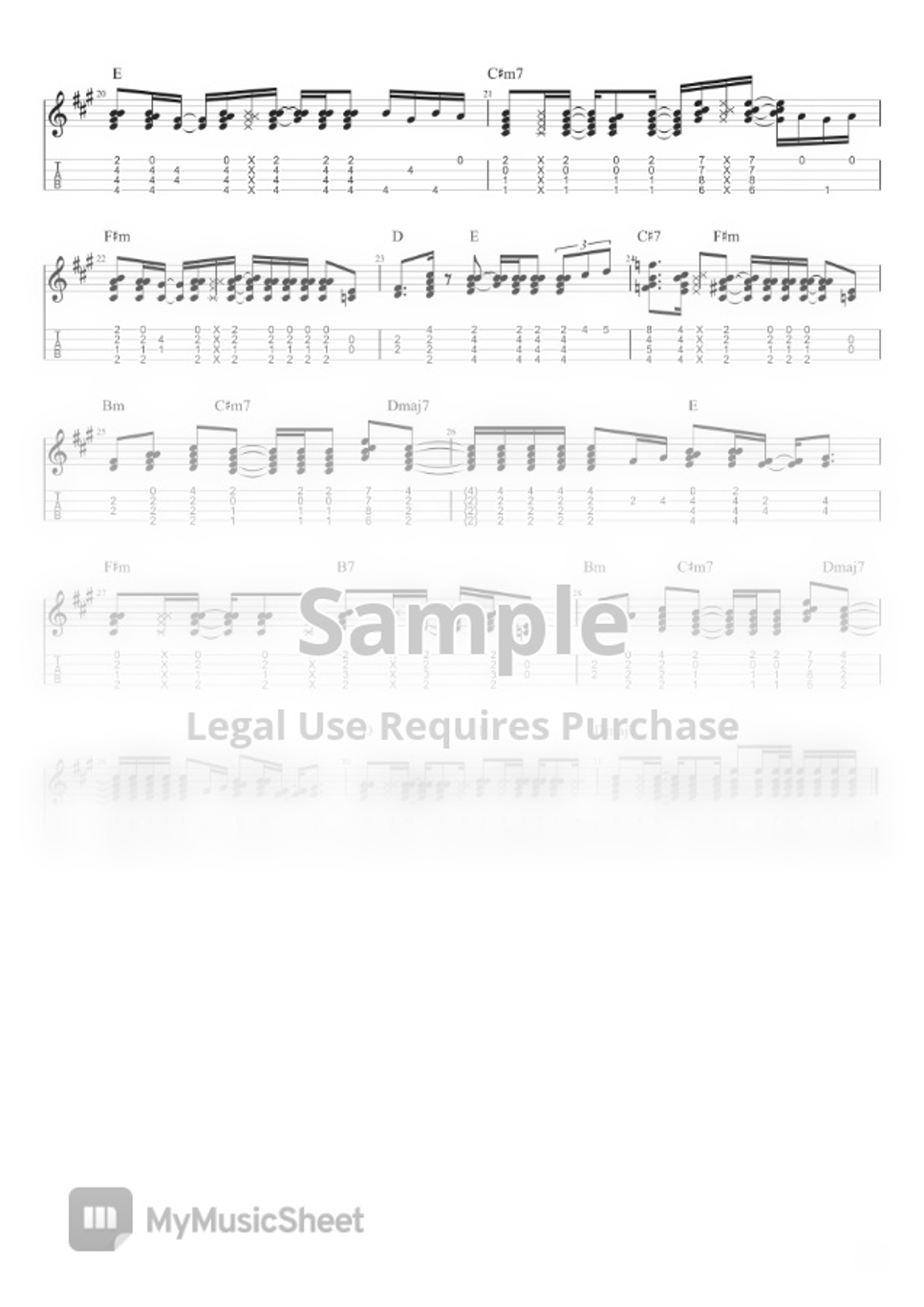Akari Kito - Tiny Light by Cody Ukulele Tab + 1pentagramma Spartito