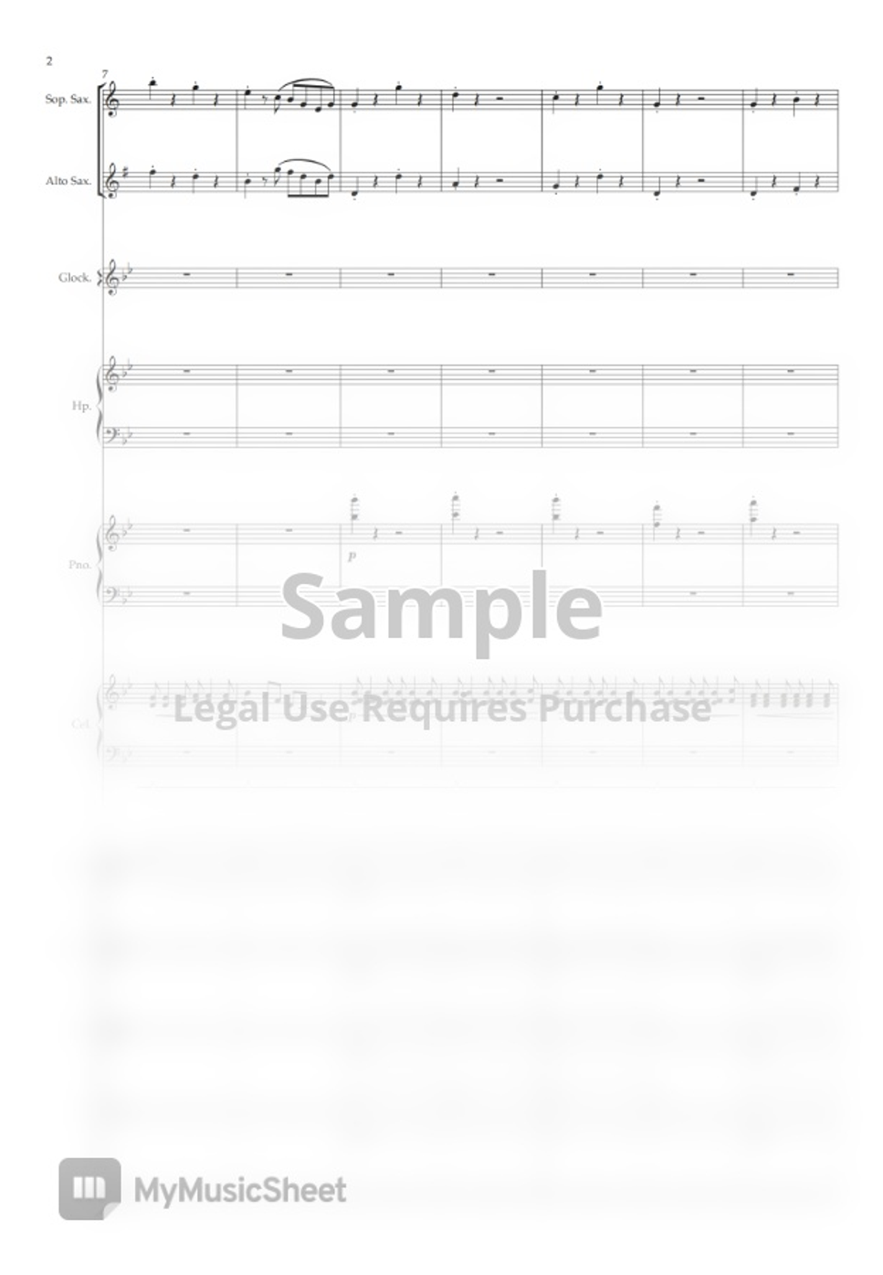 Undertale - Toby Fox - Hopes and Dreams (Full Score) by Brandon Skelton Notenblatt