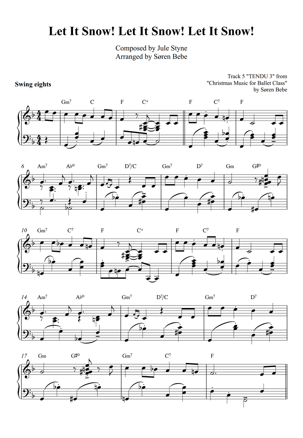 Jule Styne - Let It Snow! Let It Snow! Let It Snow! (Piano Solo) Sheet