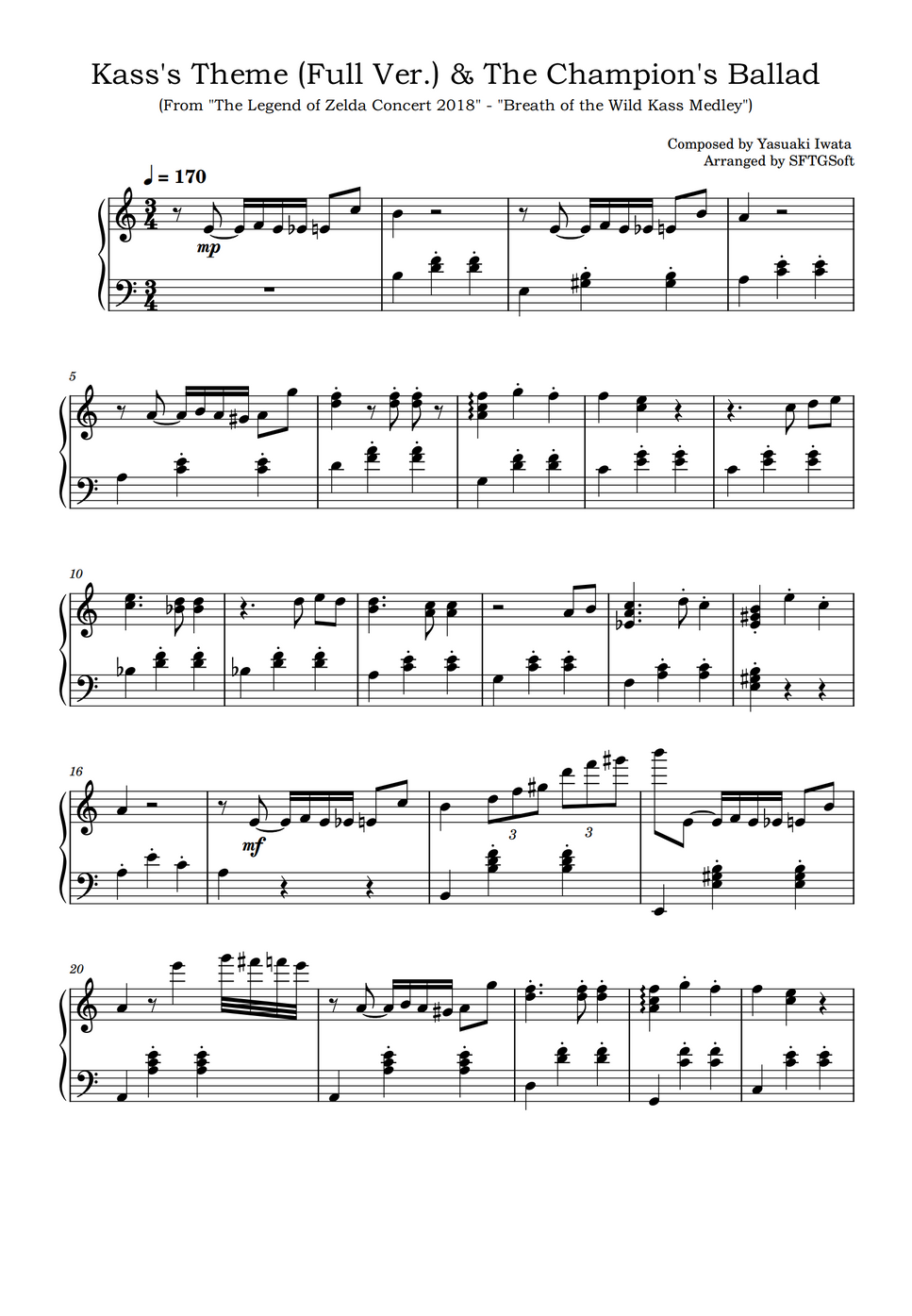 The Legend of Zelda: Breath of the Wild - Kass Medley: Kass's Theme (Full Ver.) × The Champion's ...