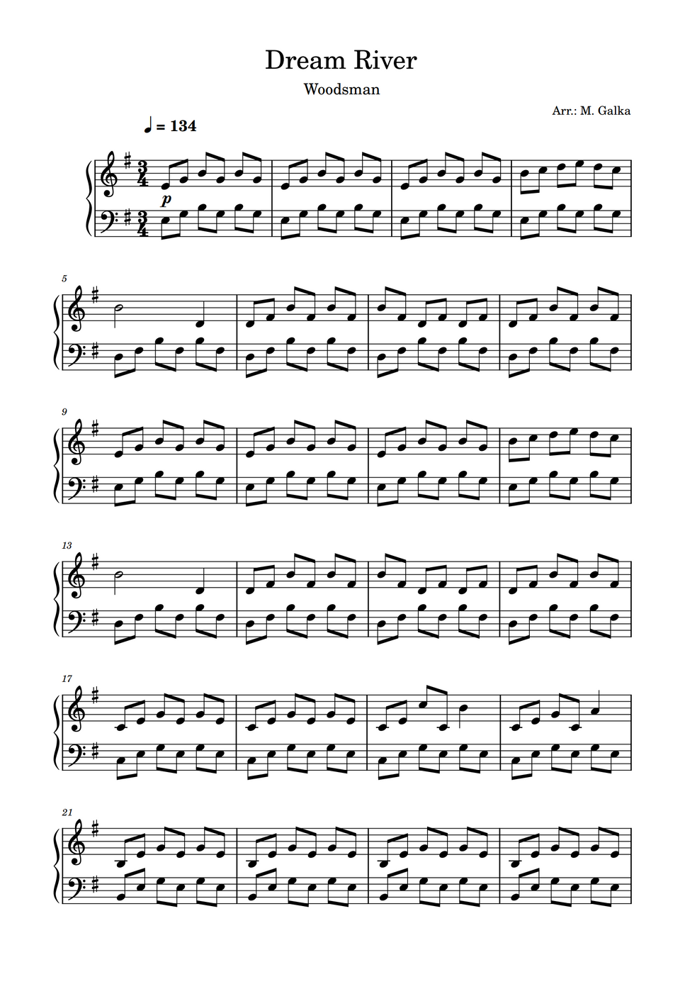 Woodsman - Dream River แผ่น by M. Galka
