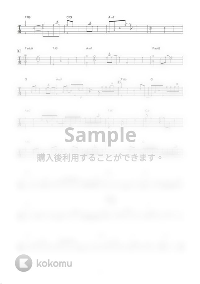 mol-74 - エイプリル (かんたんソロギター) by 伴奏屋TAB譜楽譜