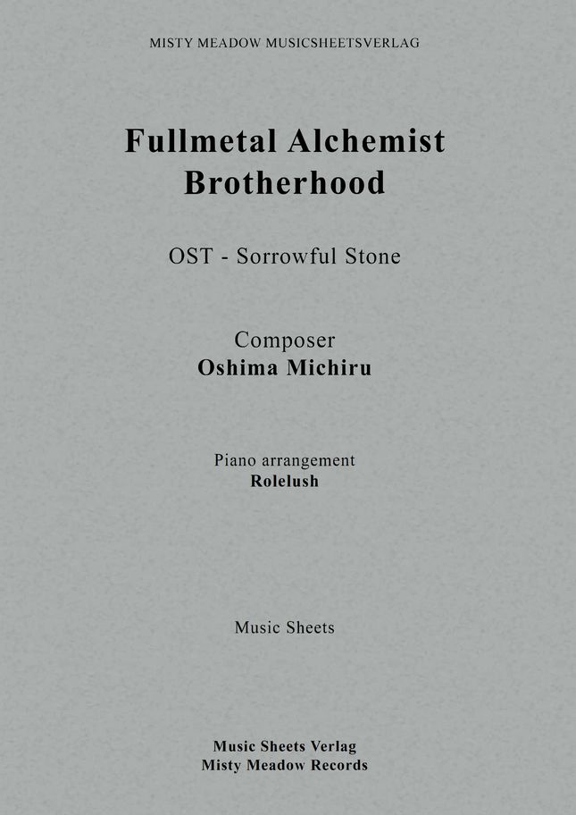 Akira Senju - Fullmetal Alchemist Brotherhood soundtrack - Sorrowful ...