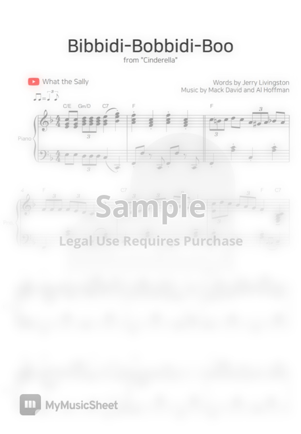 Bobby McFerrin - Bibbidi-Bobbidi-Boo (Cinderella OST) by What the Sally ...