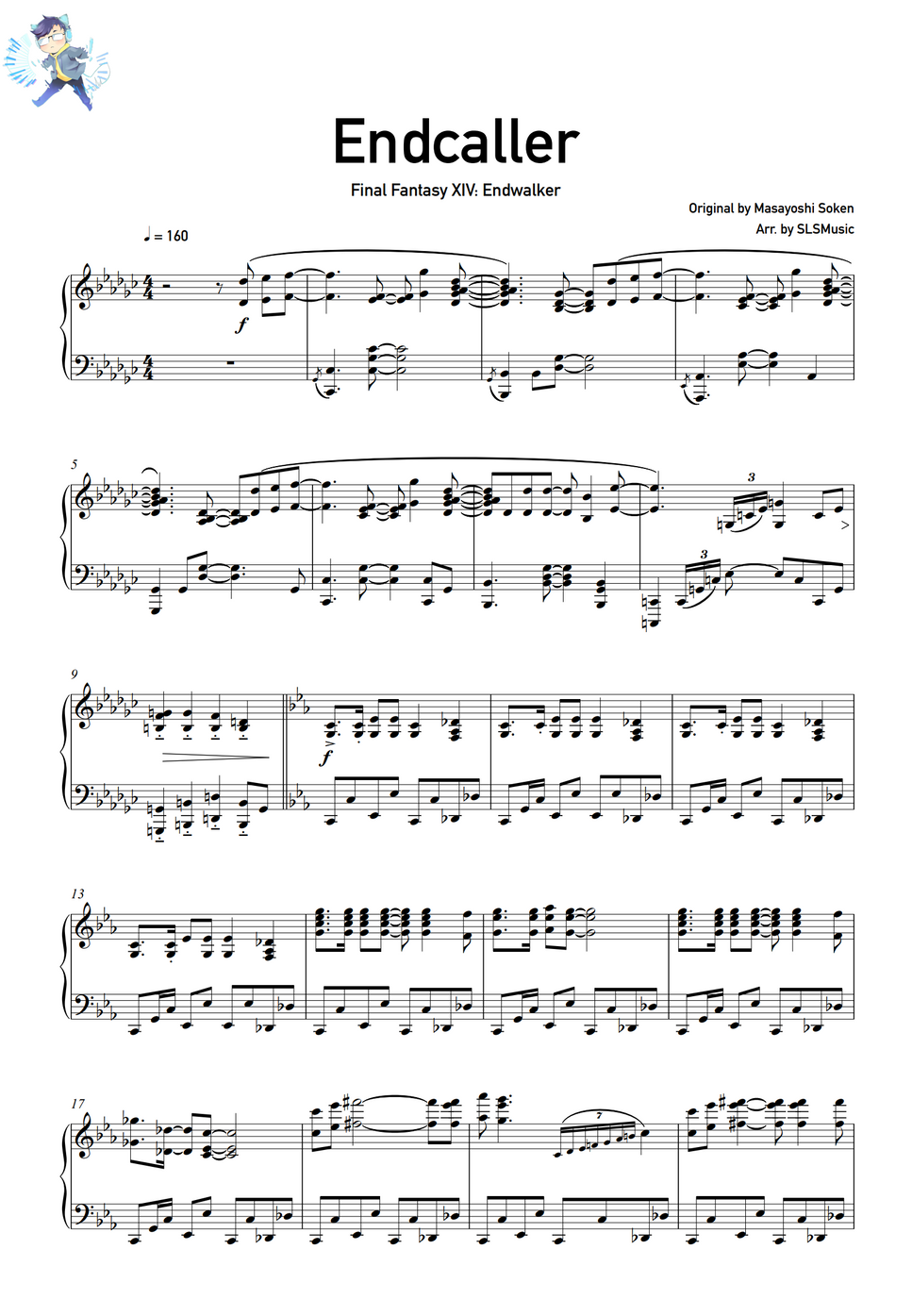 Final Fantasy XIV: Endwalker - Endcaller (Masayoshi Soken) Hoja by SLSMusic