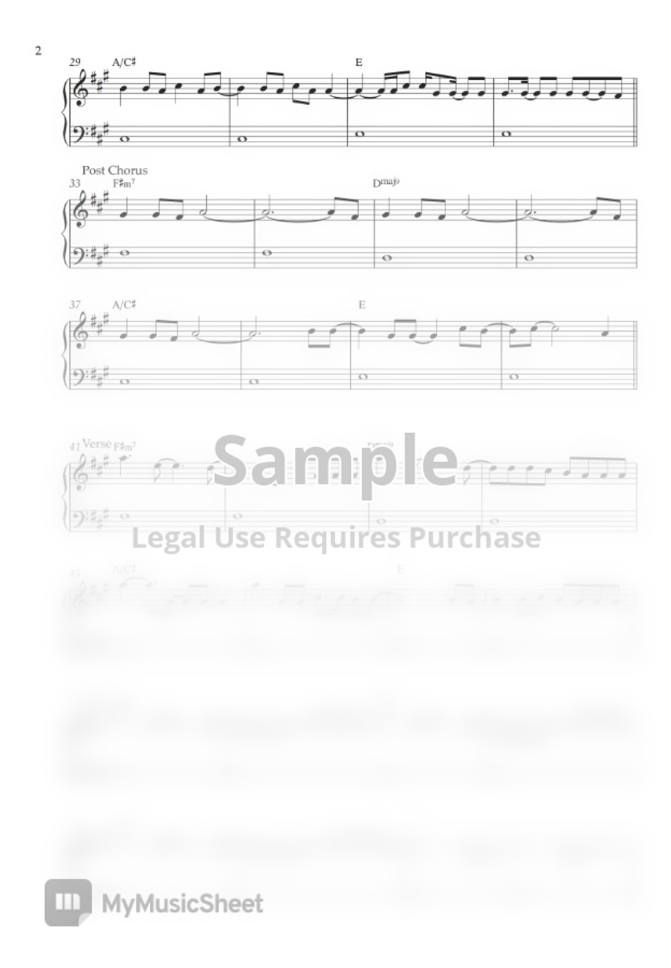 Taylor Swift Ft Lana Del Rey Snow On The Beach Easy Piano Sheet By