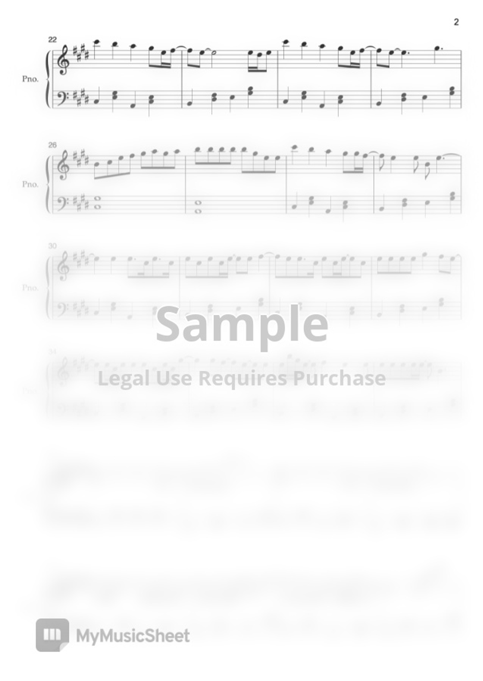 BTS - DYNAMITE (easy ver.) by BrittenSsem Partitura