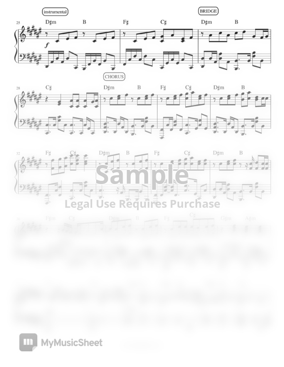 Slander - Love is Gone (piano sheet music) by Mel's Music Corner Lembar ...