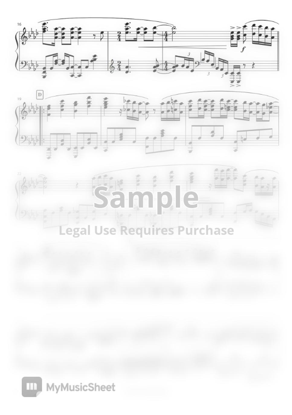 LiSA - Shirushi (Sword Art Online II ED2) by HalcyonMusic Sheet