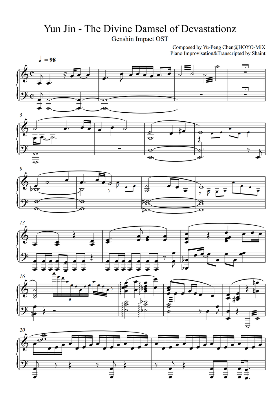 Genshin Impact - The Divine Damsel of Devastation - Genshin Impact OST ...