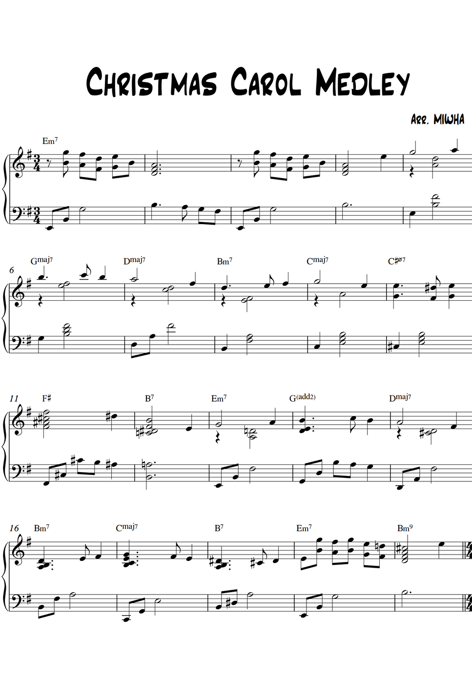 Christmas Hymns Medley - What Child Is This/Away in a manger/ Angels we ...