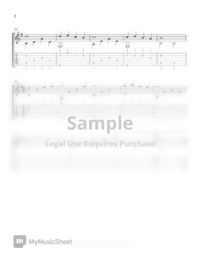 Secret Garden - Secret Garden Easy version by Mohammad Lameei tab Sheet Music