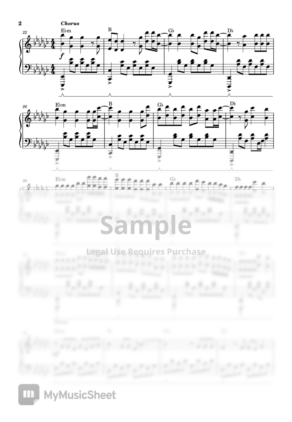 Alan Walker - Faded (PIANO SHEET) 악보 by John Rod Dondoyano