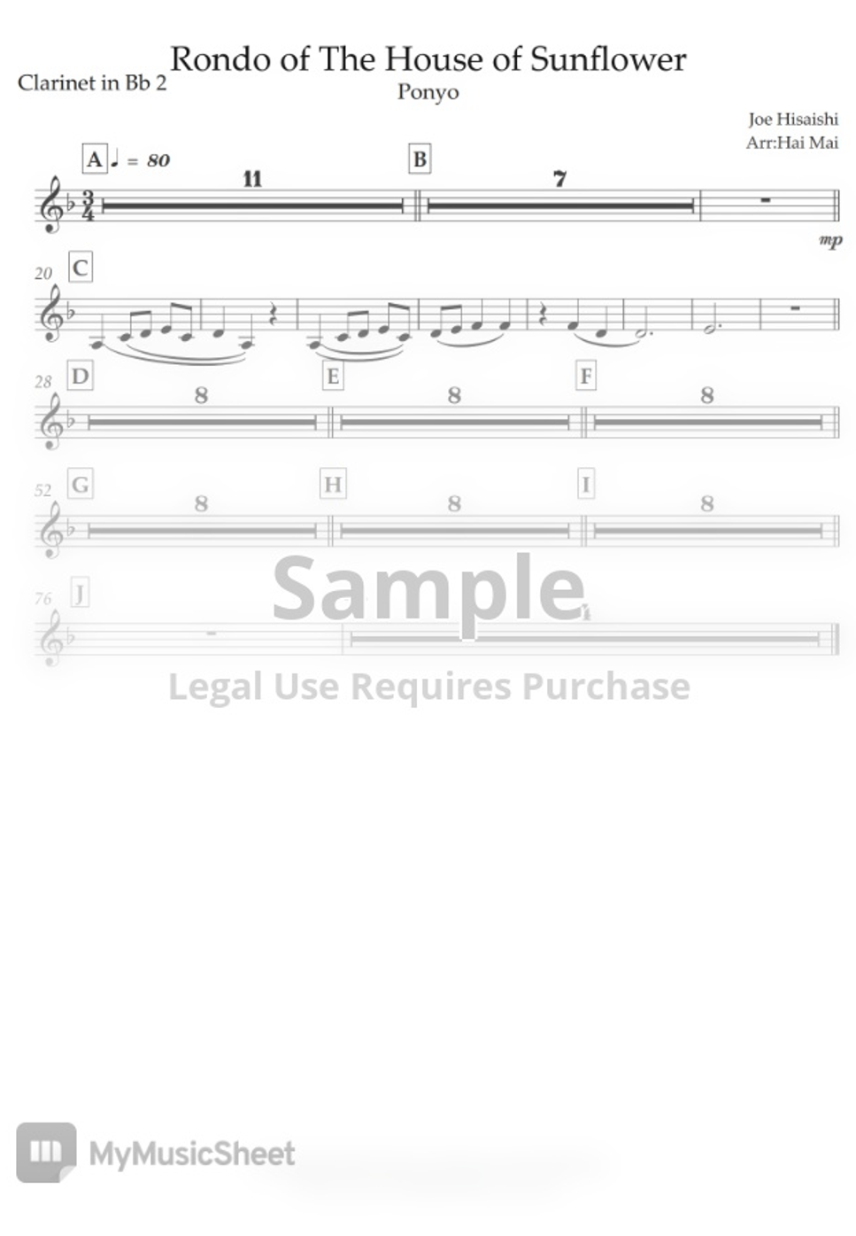 Joe Hisaishi - Rondo of The House of Sunflower for Orchestra - Set of ...