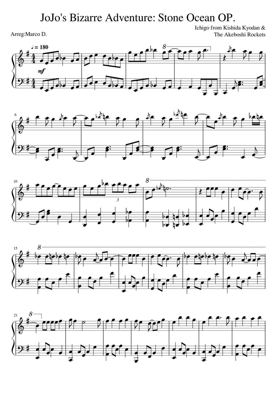 JoJo's Bizarre Adventure - stone ocean by Marco D. Spartito