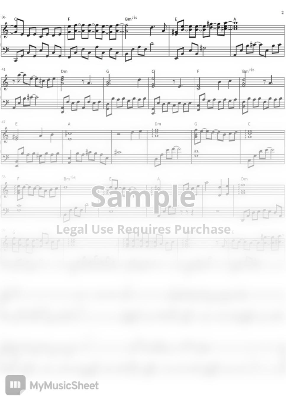 20세기 소녀 20th Century Girl Piano Bgm Love Theme By Gita Nofieka Sheet