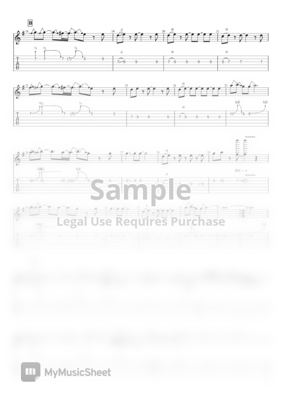 Scorpions - Rock You Like a Hurricane by Kfir Ochaion Lembar Musik