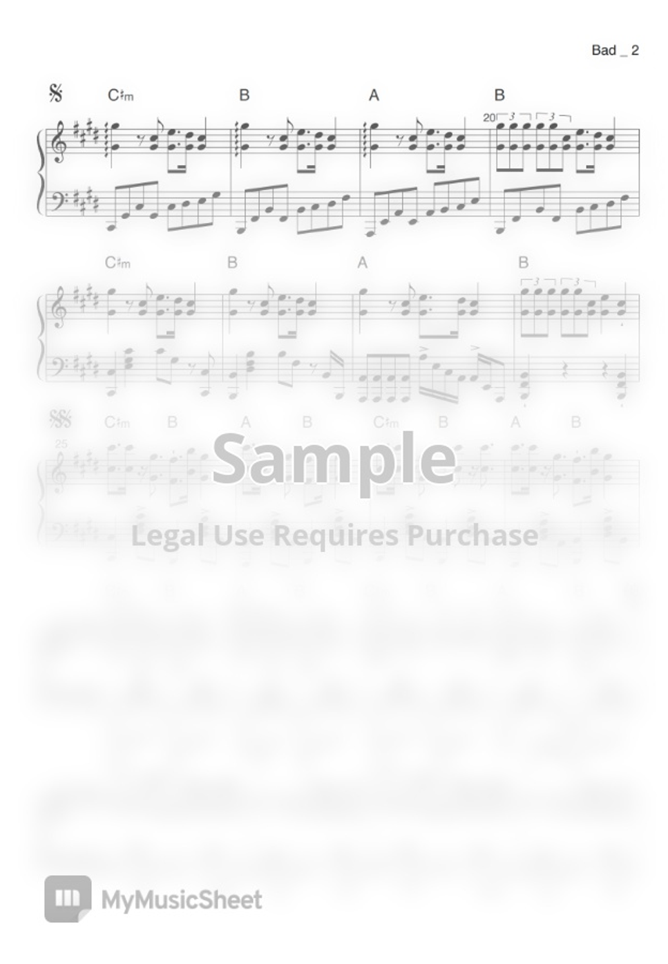 Christopher (크리스토퍼) - Bad by Mint Nine Sheet