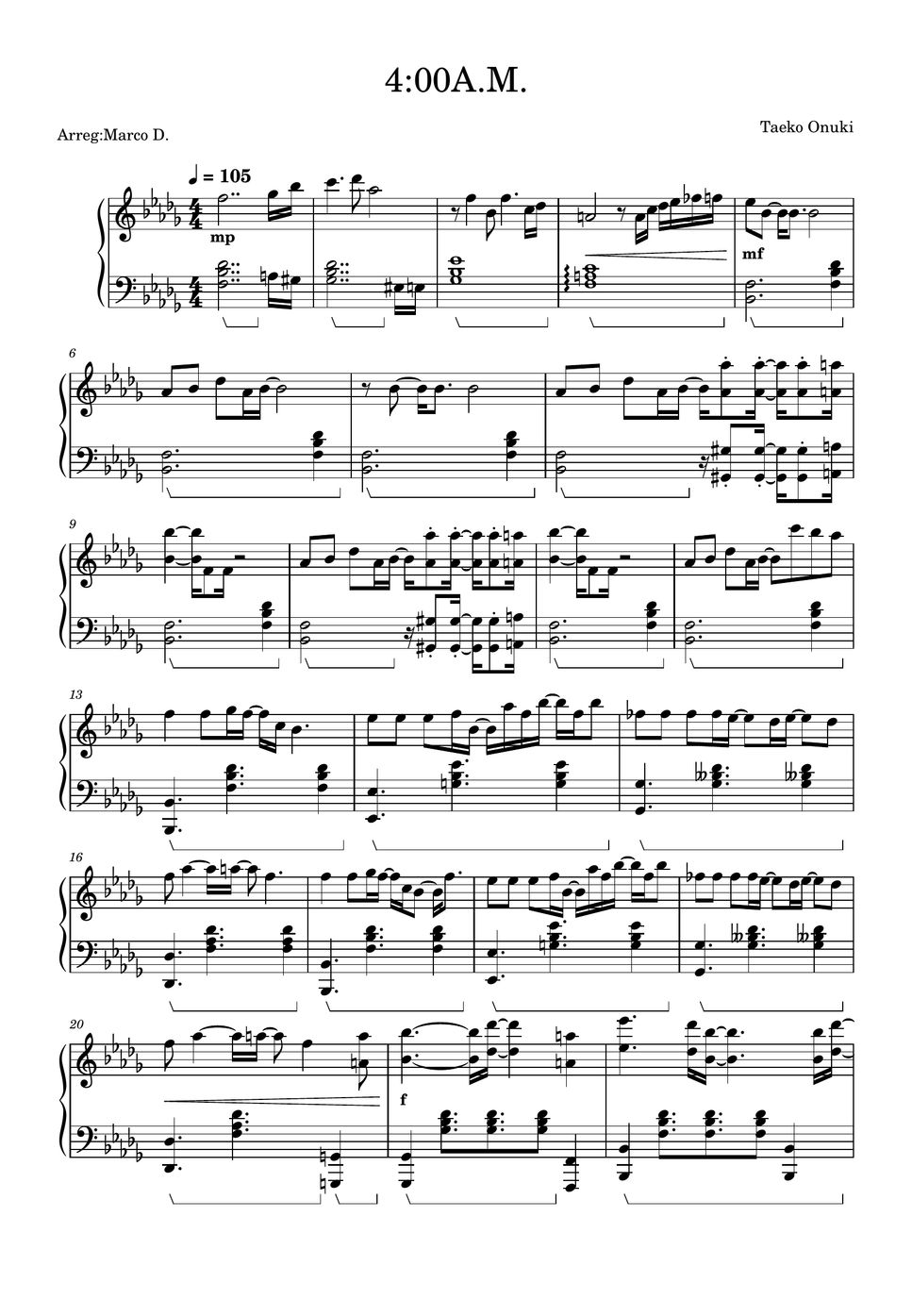 Taeko Ohnuki - 4:00A.M. Hoja by Marco D.