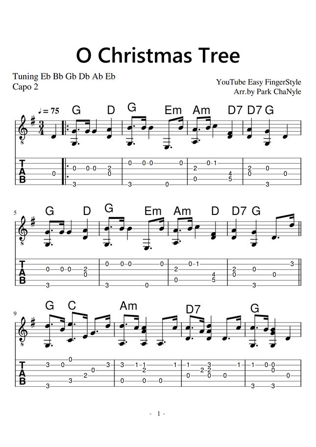 Ernst Anschütz - O Christmas Tree (Christmas Carols) by Easy ...