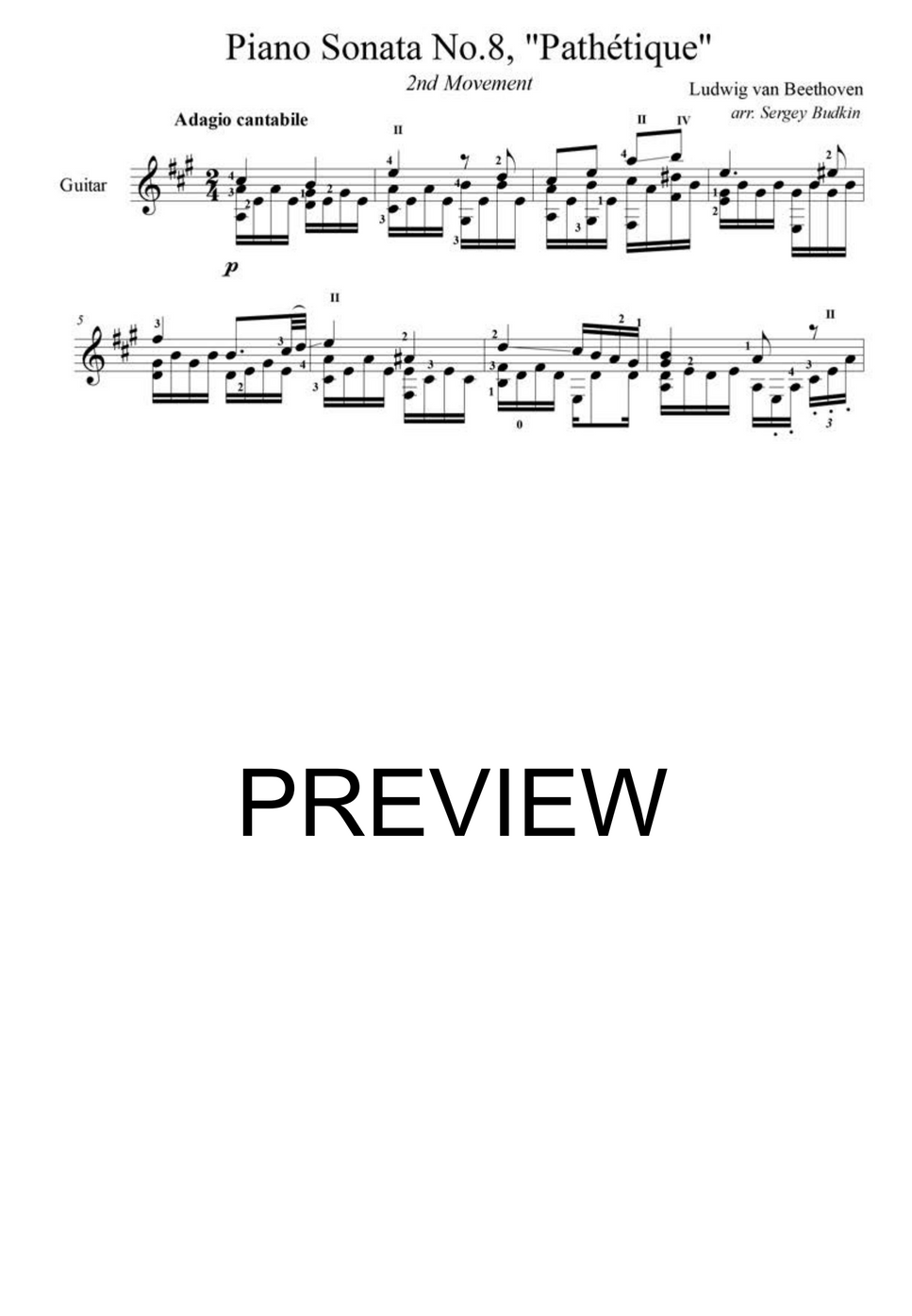 Beethoven - Sonata No.8 "Pathétique" 2nd Movement by Buddy_King Hoja