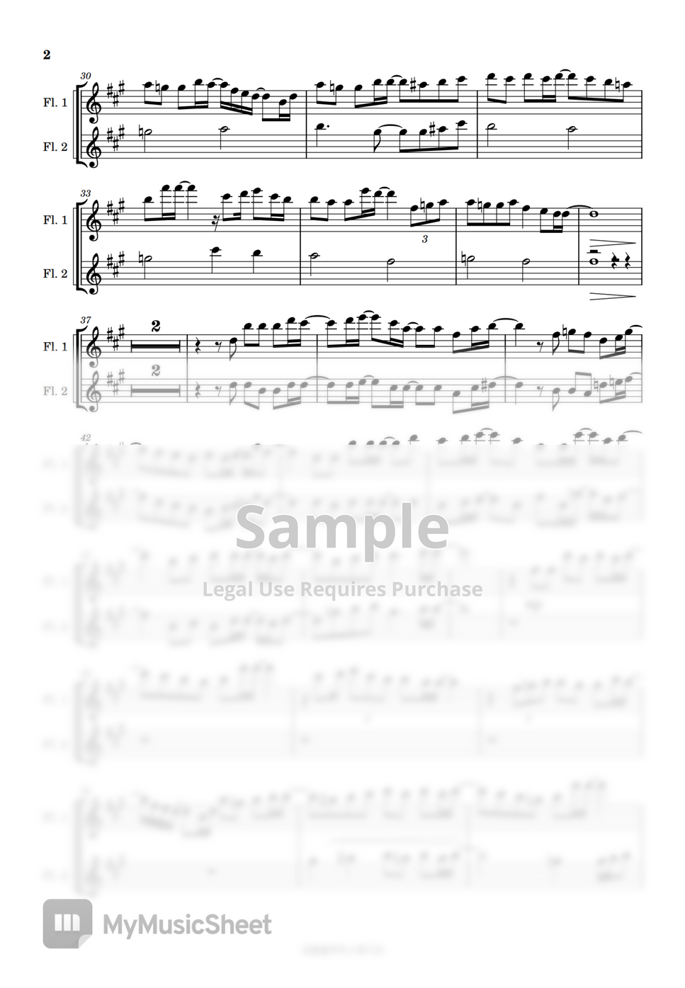 박효신 눈의 꽃 Two Flutes 반주 Mr 피아노 악보 Sheet By 심플플루트뮤직