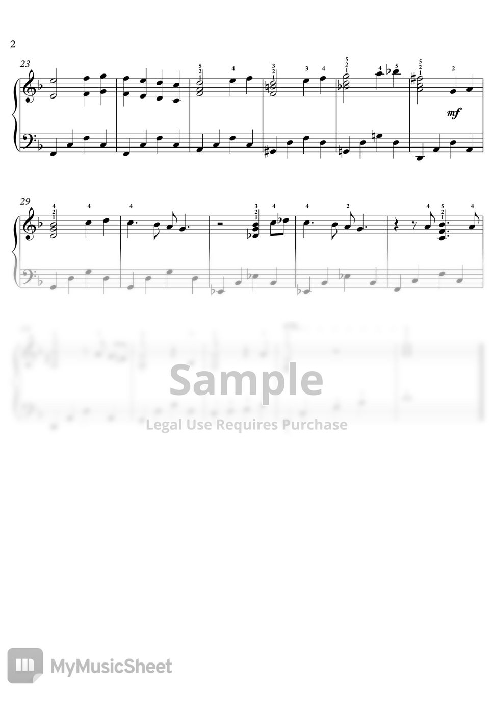 Charlie Chaplin - Smile Notenblatt by Adelina Piano