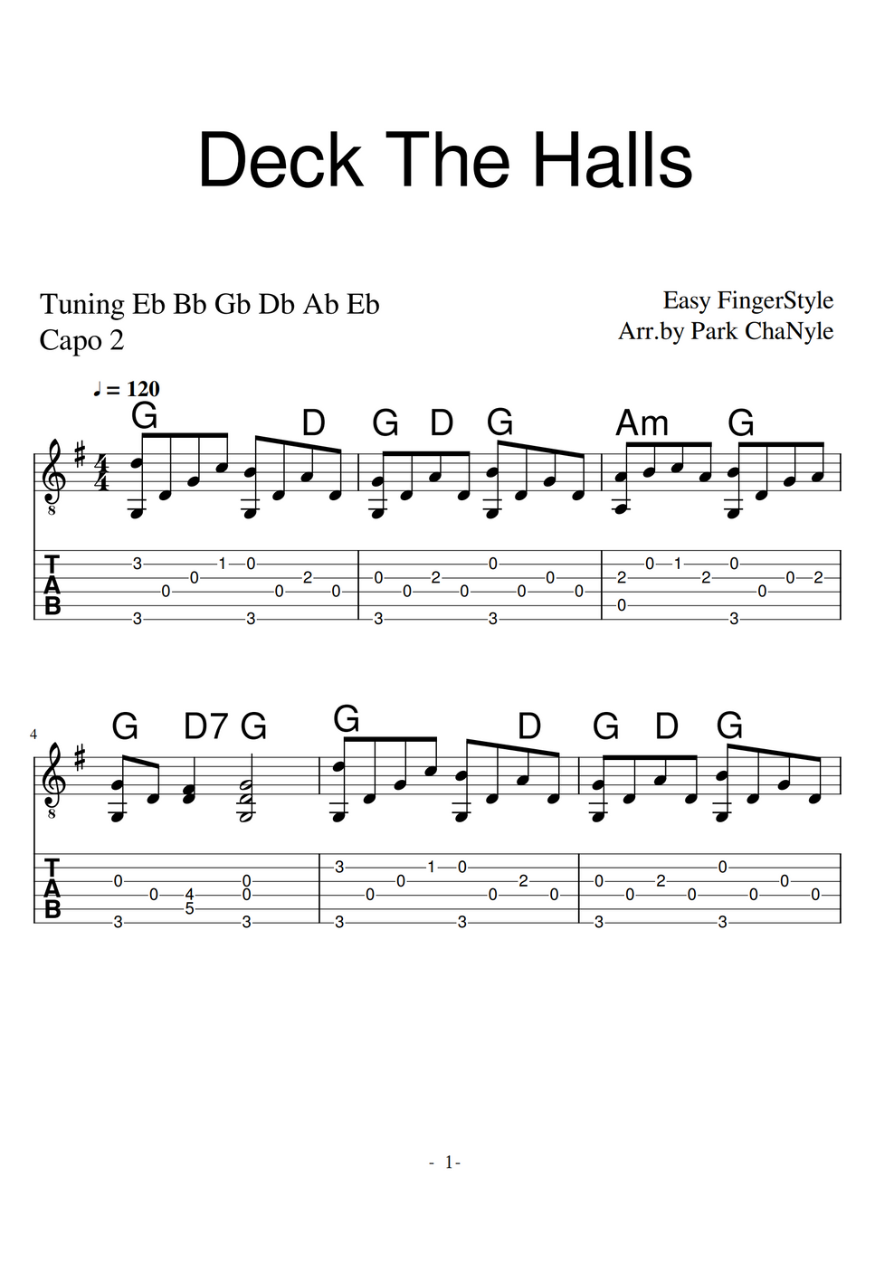 Thomas Oliphant - Deck the halls (Christmas songs) by Easy Fingerstyle ...