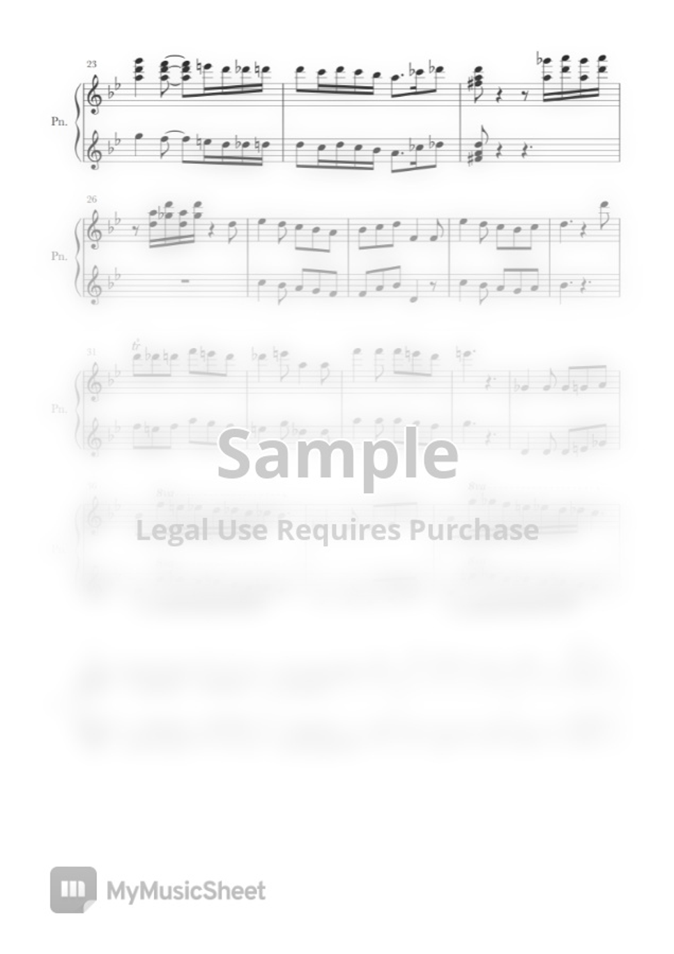 히사이시 조 인생의 회전목마 하울의 움직이는 성 Ost 4 Hands Ver Of Orchestra By 악보