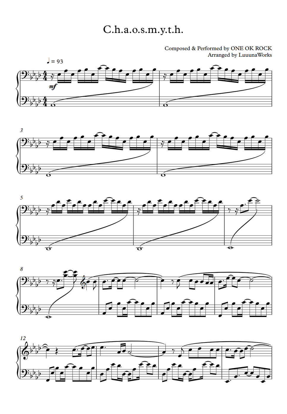 ONE OK ROCK - C.h.a.o.s.m.y.t.h. by LuuunaWorks Helaian