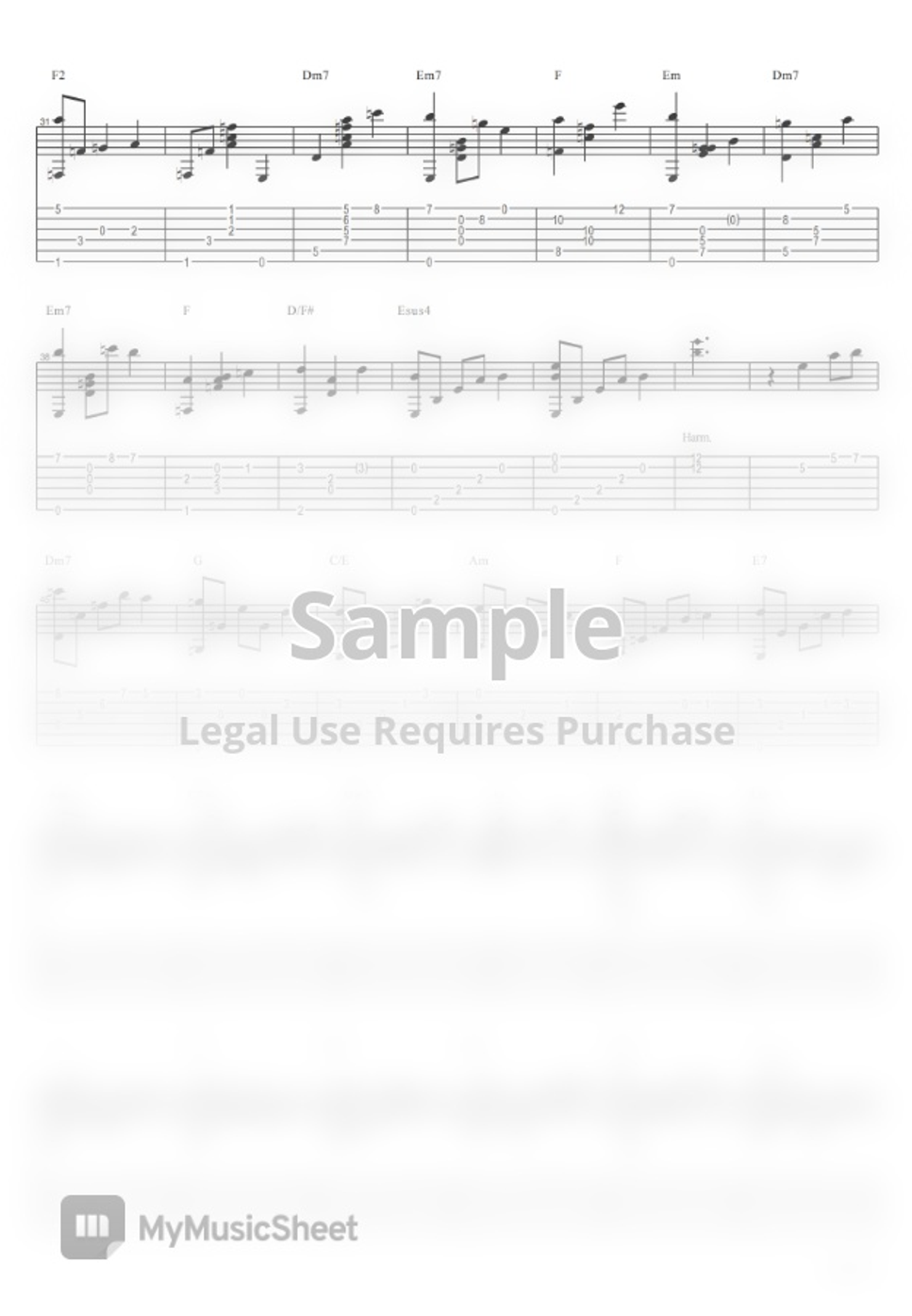 Isabella - Isabella's Lullaby TAB by David Chun