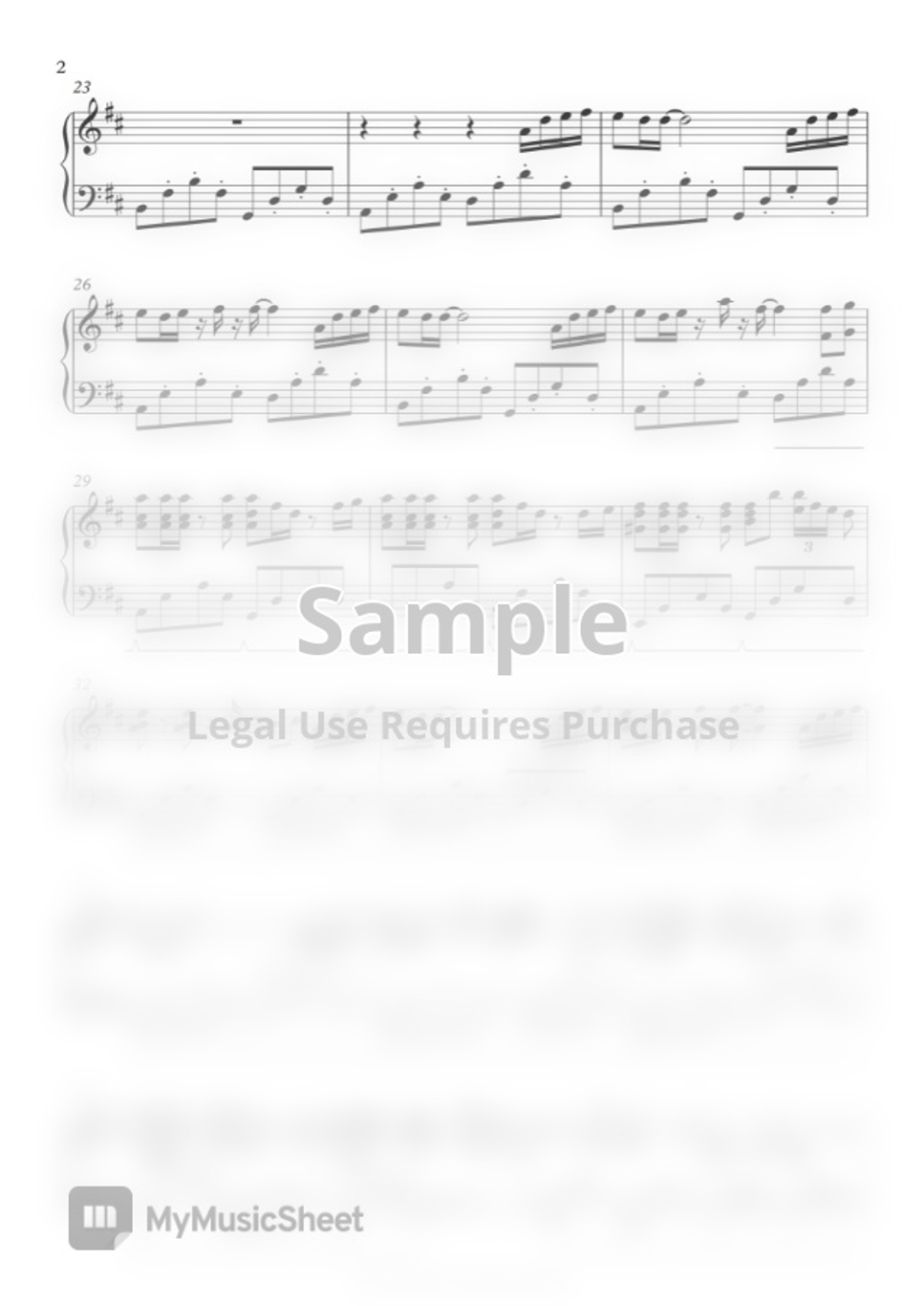 various artist - J-POP Piano Medley - (8 Songs) by Oldtang 악보