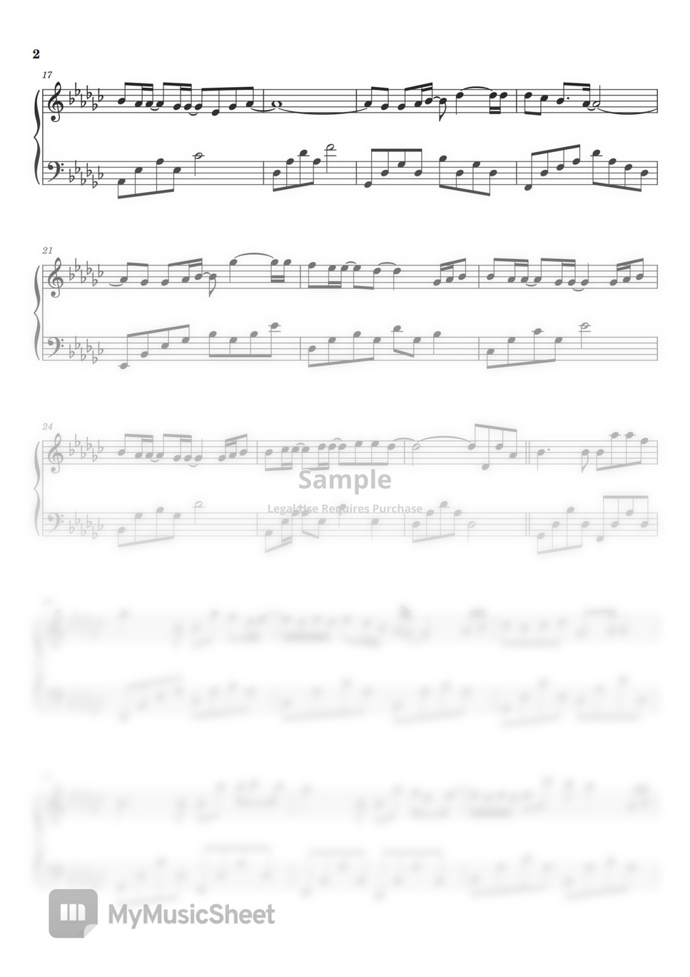 Eric Chou - The Chaos After You (如果雨之後) (Sheet Music, MIDI,) by Roxette Partition musicale