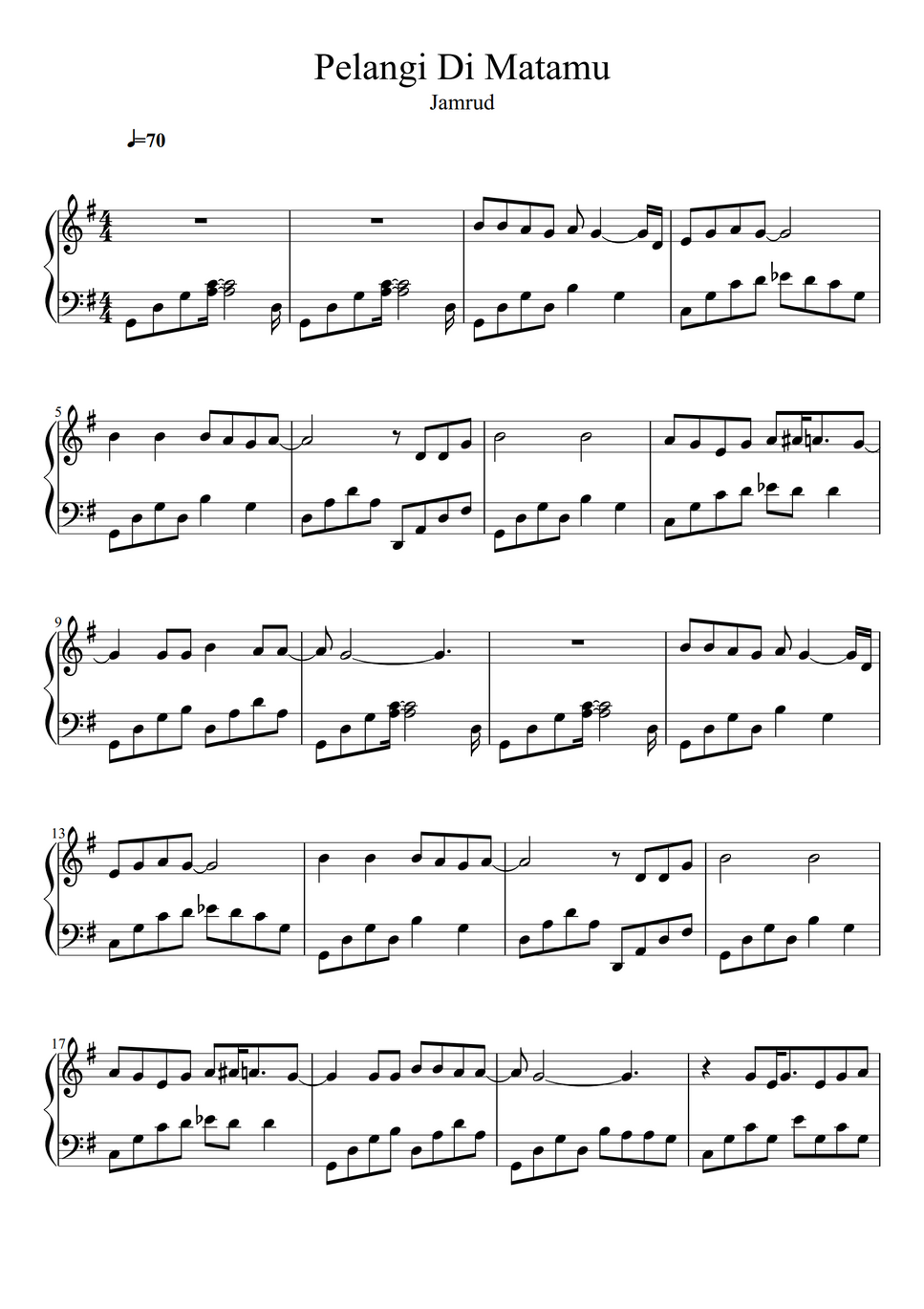 Jamrud - Pelangi Di Matamu by Henry William Sheet