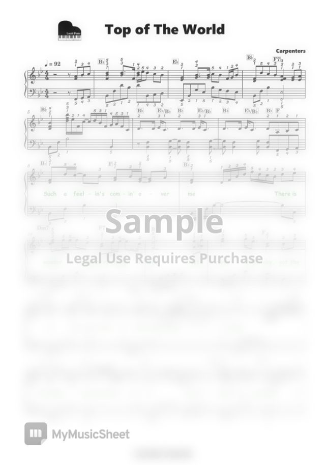 Lucid Piano Sheet Music