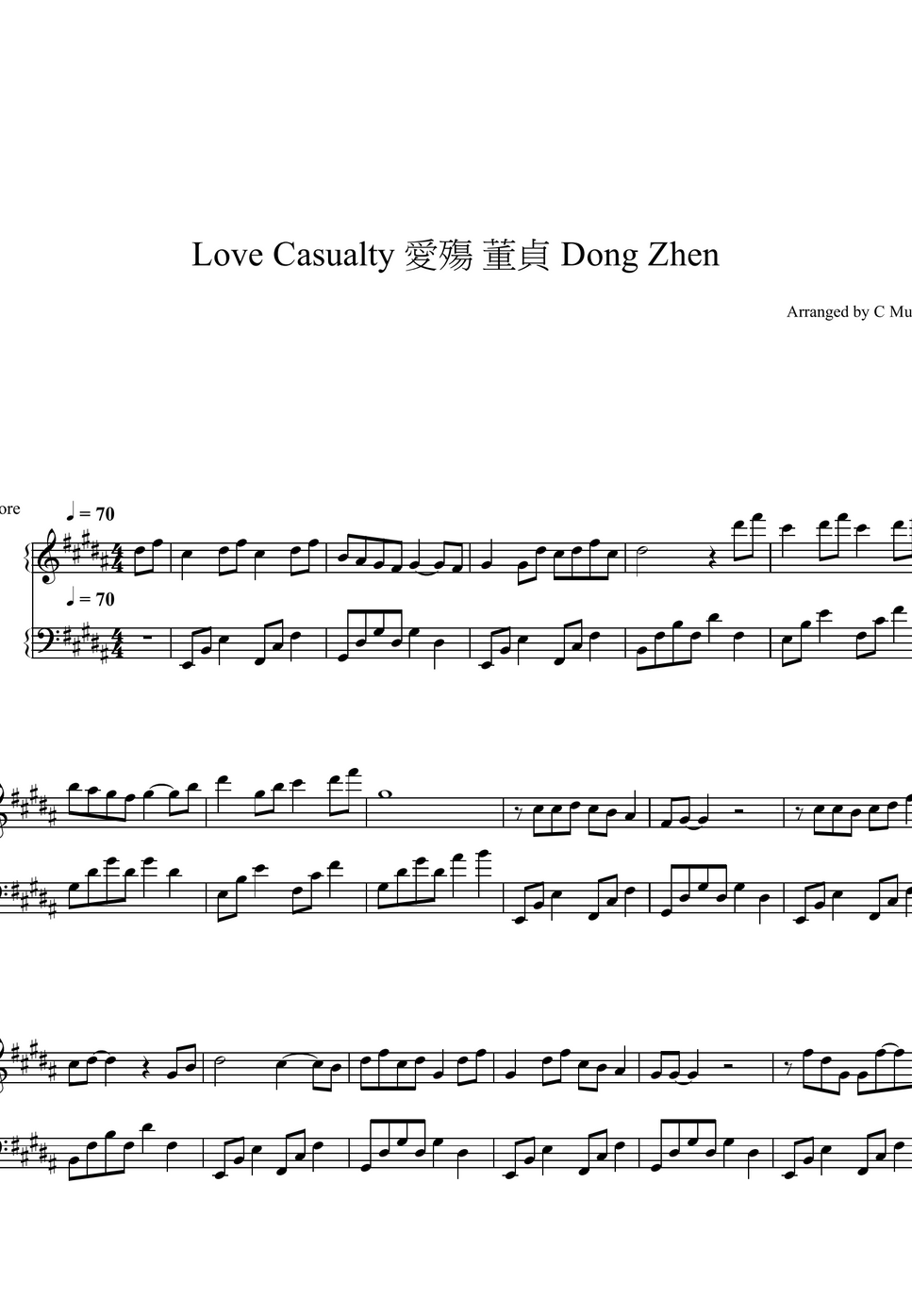 董貞 Dong Zhen - Love Casualty 愛殤 by C Music Blad