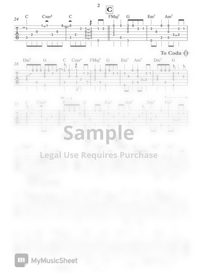 Dong Zhen - 繁花 Fan Hua (Ost.Eternal Love) - Fingerstyle Guitar by Arithaj Lk Sheet Music