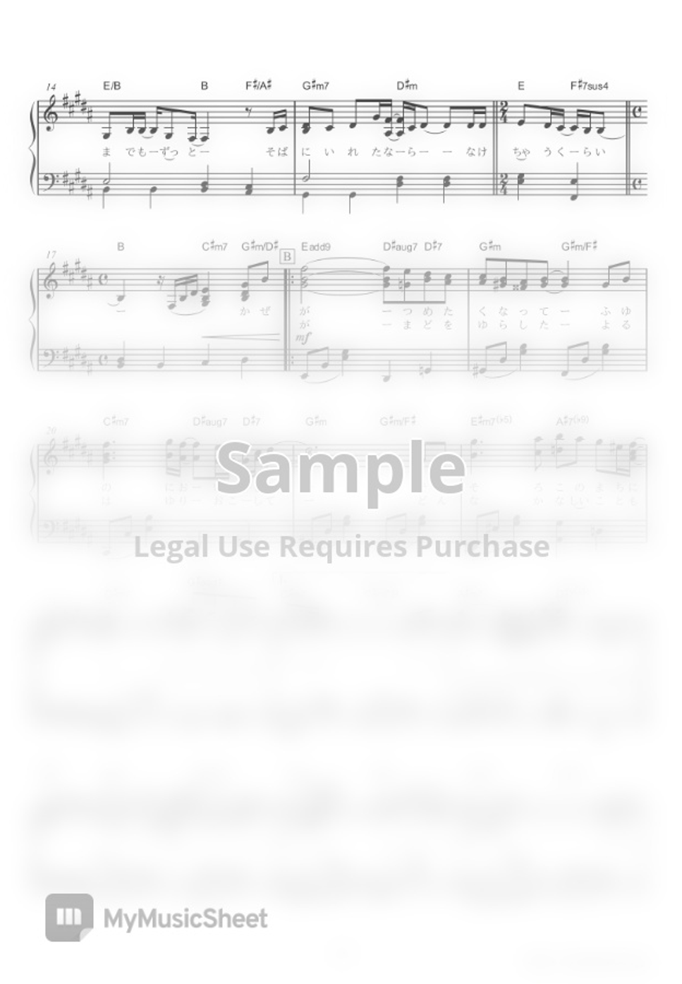 Mika Nakajima - Yuki no Hana 樂譜 by PianoBooks