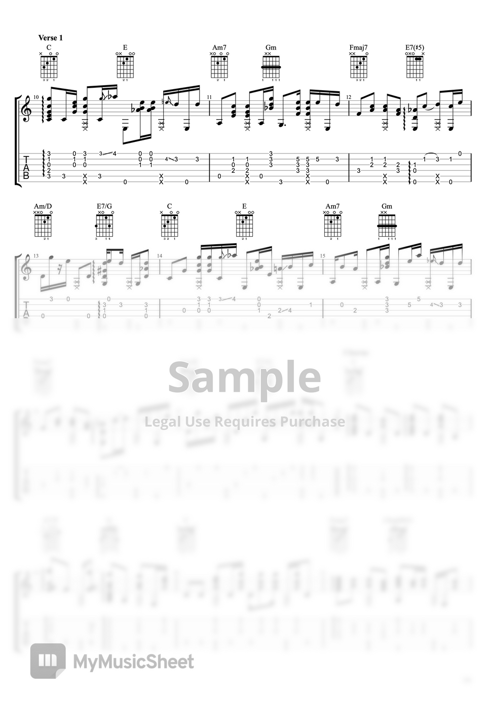 d4vd | Fingerstyle Guitar - Here With Me TAB by Kenneth Acoustic