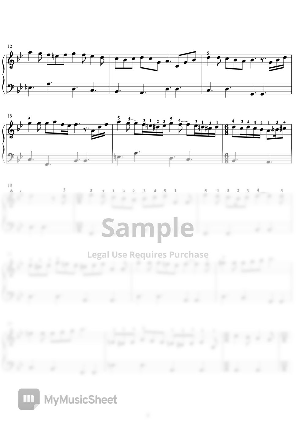 히사이시 조 인생의 회전목마 쉬운 버전 Sheet By Pianoday피아노데이