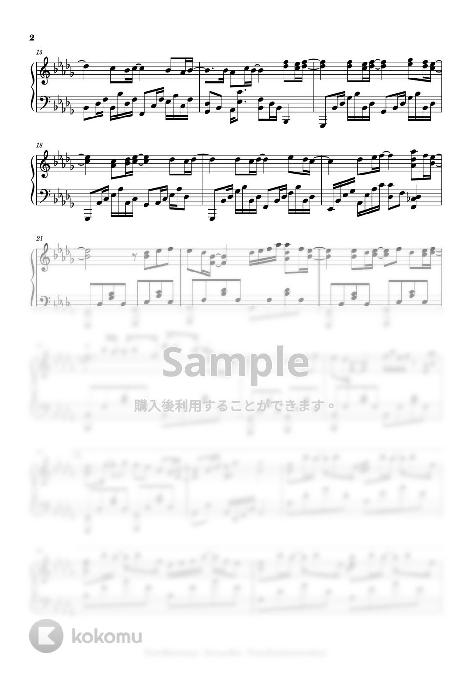 Yumi Matsutoya - Haruyo Koi 楽譜 by Mopianic